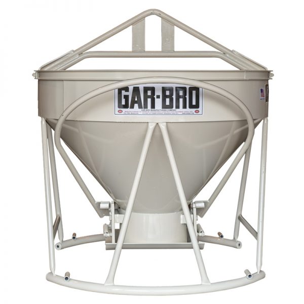 “R-SERIES” LIGHTWEIGHT ROUND-GATE BUCKETS - Gar-Bro Concrete Equipment