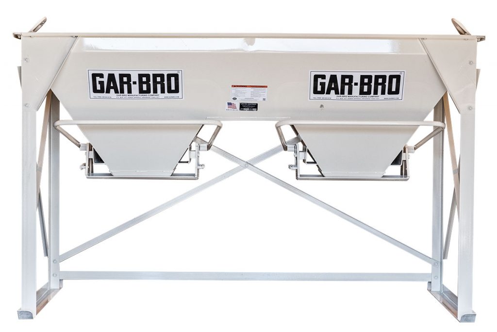 CENTER DISCHARGE RECEIVING HOPPERS - DUAL GATE - Gar-Bro Concrete Equipment