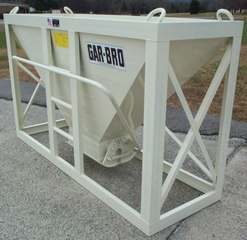 CENTER DISCHARGE FLOOR HOPPERS -- SINGLE GATE | Gar-Bro Concrete Equipment